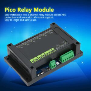 8 Channel Relay Module, 5V Relay Module Power Isolation Photocoupler Isolation USB Port Boot Pin Pico Relay Module for Raspberry Pi Pico