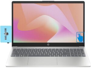 hp 15t 15.6" touchscreen fhd ips business laptop (intel i7-1355u 10-core 1.70ghz, 16gb ram, 512gb ssd, intel uhd, backlit kyb, fp, wifi 6, bt 5.3, hd webcam, win11h) w/dockztorm dock