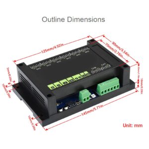 8 Channel Relay Module, 5V Relay Module Power Isolation Photocoupler Isolation USB Port Boot Pin Pico Relay Module for Raspberry Pi Pico