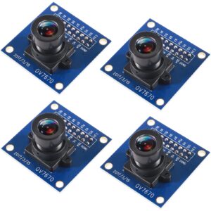 aitiao 4pcs ov7670 camera module ov7670 640x480 0.3mega 300kp vga cmos camera module i2c lens cmos 640x480 sccb compatible w/ i2c interface for arm fpga