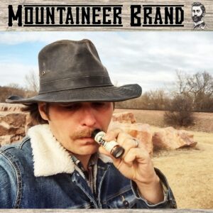 Mountaineer Brand Stache Stick | Mustache Wax for Men | 100% Natural Beeswax and Plant Based Oils | Grooming Beard Moustache Wax | Strong Hold | Smooth, Condition, Styling Balm | Lime & Sage 1.5oz