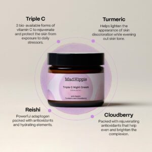 Mad Hippie Skin Brightening Kit, Daily Skincare Routine with Triple C Night Cream, AHA Exfoliating Peel, and Vitamin C Serum