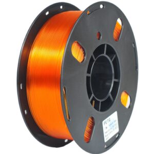 RANKI PETG Filament 1.75mm 3D Printer Filament, Dimensional Accuracy +/- 0.03 mm, 1kg Spool(Transparent Orange)