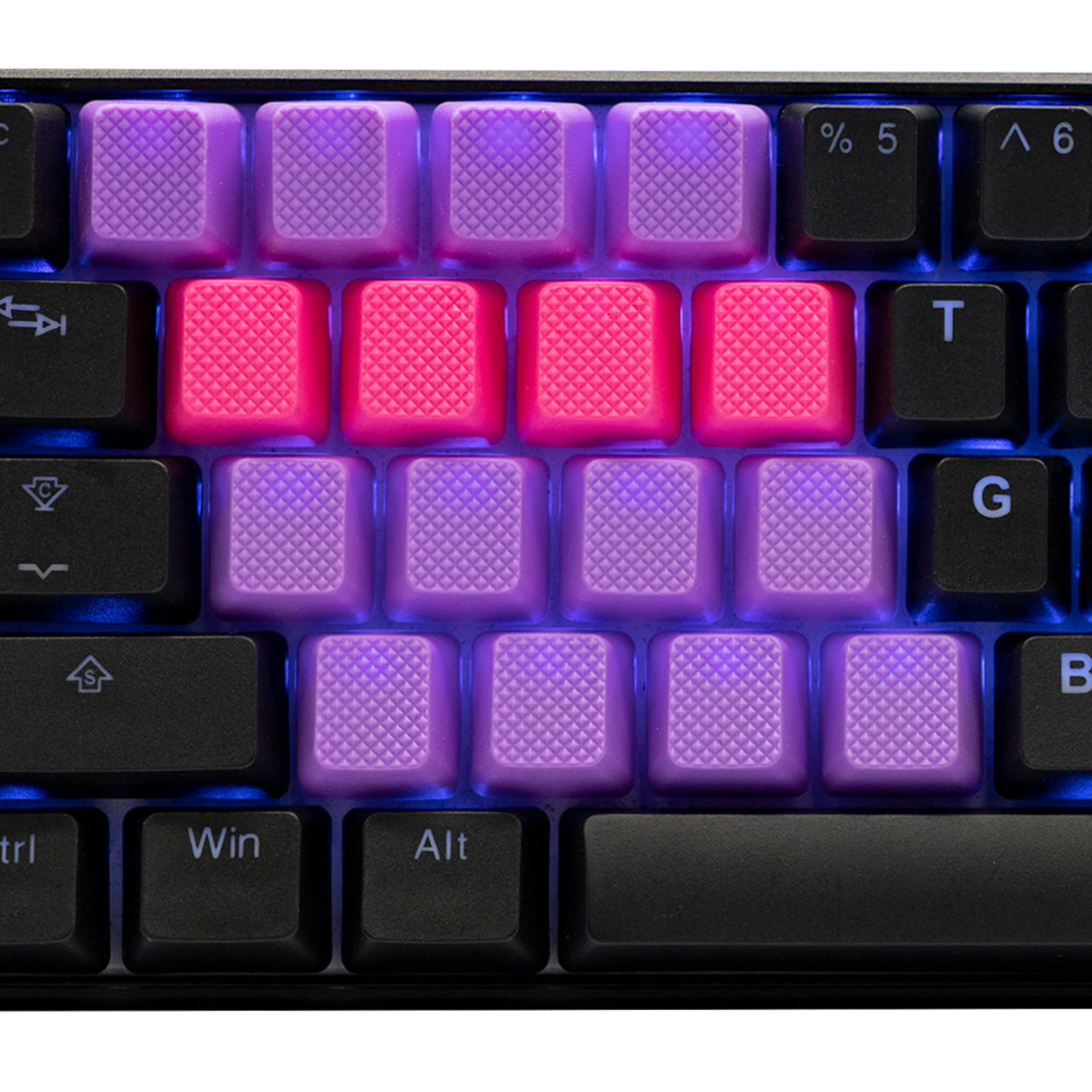 Tai-Hao Blank Rubber Gaming Keycaps : Blank No.6 Compatible with All MX Types Keyboards