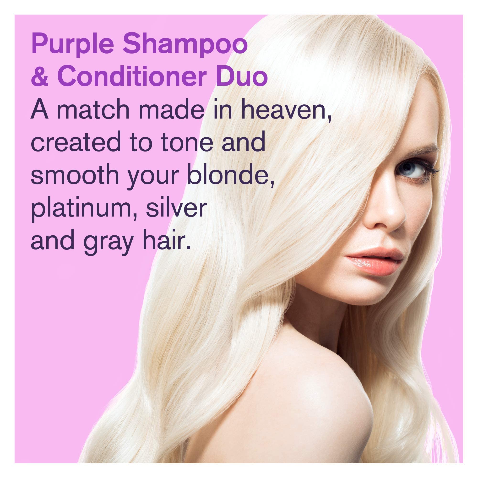 Bold Uniq Purple Shampoo, Conditioner & Purple Heat Protectant Spray Bundle. Eliminate Brassy Yellow tones. Thermal Shield Protection. Paraben & Sulfate Free. Vegan & Cruelty Free.