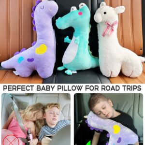 Icepark Seat Belt Pillow for Kids, Seatbelt Pillow Seat Belt Covers Kids Neck Pillow Car Shoulder Pads Safety Belt Protector Cushion, Plush Soft Seat Strap Headrest Neck Support (Unicorn)