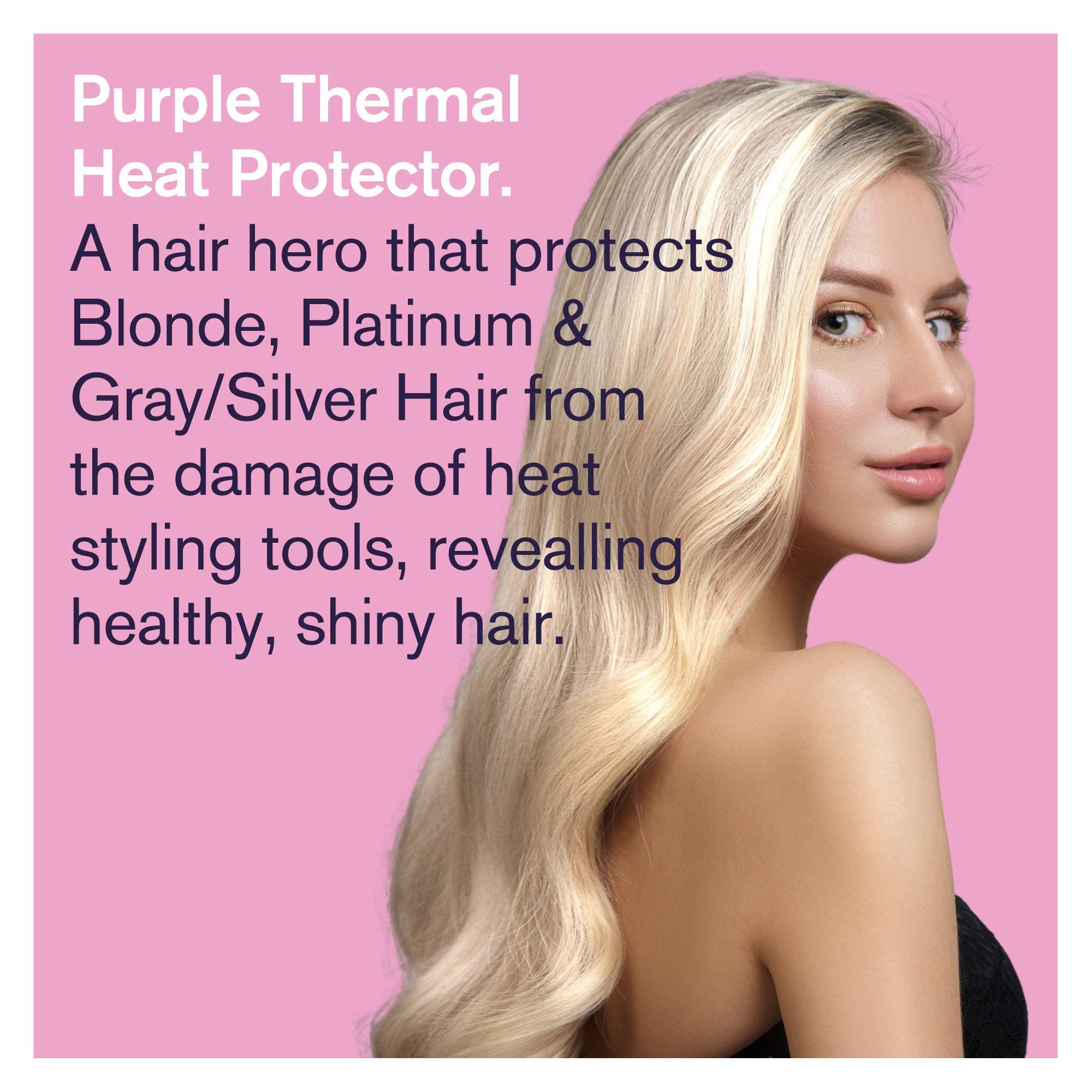 Bold Uniq Purple Shampoo, Conditioner & Purple Heat Protectant Spray Bundle. Eliminate Brassy Yellow tones. Thermal Shield Protection. Paraben & Sulfate Free. Vegan & Cruelty Free.