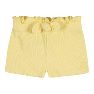 Gerber Baby Girl's Toddler 3-Pack Pull-On Knit Shorts, Yellow Lemons, 12 Months