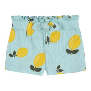 Gerber Baby Girl's Toddler 3-Pack Pull-On Knit Shorts, Yellow Lemons, 12 Months