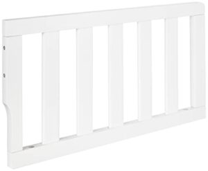 dream on me universal convertible crib toddler guard rail in white, converts cribs to toddler beds, safety guard rail for toddlers, made of solid wood