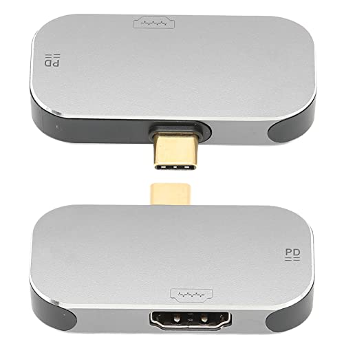 Multifunctional Hub Converter, Fast Data Transmission Widely Used Easy Operation Compact Portable Expansion Dock for Mobile Phones for Laptops for Tablets