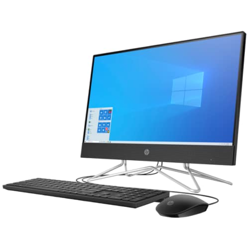 HP 2022 Newest 22-inch FHD IPS All-in-One Desktop Computer - Dual-Core AMD Athlon Silver 3150U - 16GB DDR4 RAM-512GB SSD - DVD-RW - WiFi Bluetooth - Windows 10 Pro - Black w/ 32GB USB Drive