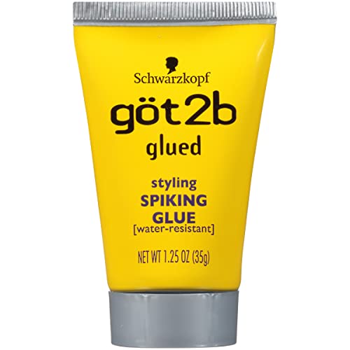 Got2B Glued Styling Spiking Hair Gel 2 - 6 oz tubes + 1 Travel 1.25 oz tube