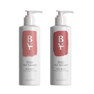 better not younger wake up call volumizing shampoo and conditioner bundle, 8 oz.