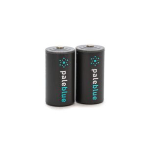 rechargeable c batteries with usb charger by pale blue, lithium ion 1.5v 2800 mah, charges under 1 hour, over 1000 cycles, 2-in-1 usb to micro usb charging cable, led charge indicator, 4-pack