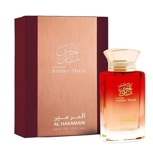 Al Haramain Amber Musk - Arabian Perfume for Women - Long Lasting Perfume for Women - Amber and Musk Fragrances - Eau de Parfum for Women - 3.4 oz