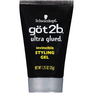 Got2B Ultra Glued Invincible Styling Gel 2 - 6 oz tubes + 1 Travel 1.25 oz tube