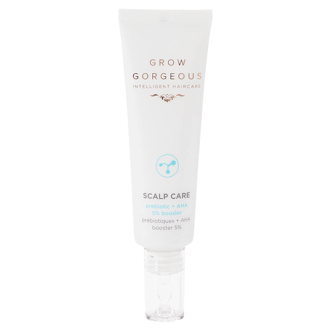 Grow Gorgeous Scalp Care Prebiotic and AHA 5% Booster - Scalp Treatment with Glycolic Acid - Vegan