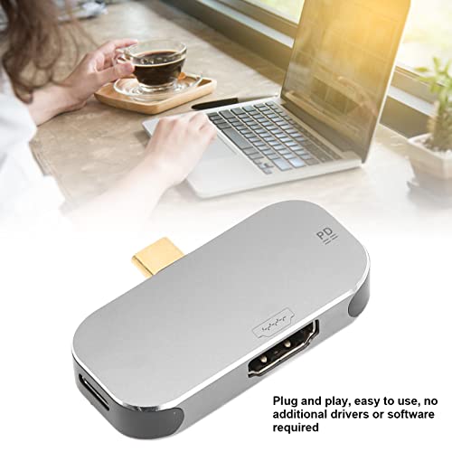 Multifunctional Hub Converter, Fast Data Transmission Widely Used Easy Operation Compact Portable Expansion Dock for Mobile Phones for Laptops for Tablets