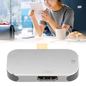 Multifunctional Hub Converter, Fast Data Transmission Widely Used Easy Operation Compact Portable Expansion Dock for Mobile Phones for Laptops for Tablets