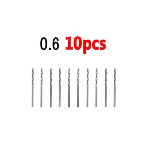 Newii 40Pcs Titanium Coated High Speed Steel Drill Bit Set Tool 1/1.5/2/2.5/3mm, Silver