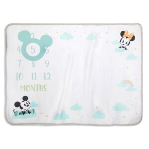 disney mickey and minnie mouse milestone blanket and marker