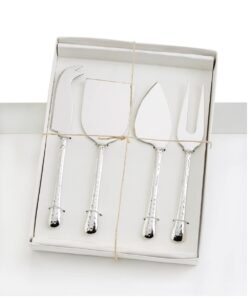 giftcraft 094544 cheese knives, stainless steel, set of 4