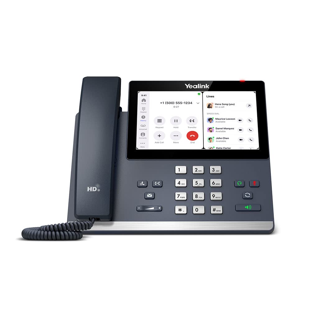 Yealink MP56-Zoom IP Phone - Corded - Corded - Bluetooth, Wi-Fi - Desktop - Classic Gray