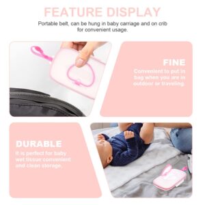 2PCS Container Portable Baby Wipe Dispenser Outdoor Refillable Holder Diaper Wipe Case Storage Box travel wipes case,wipes case,baby wipes dispenser for Travel Home Car Use