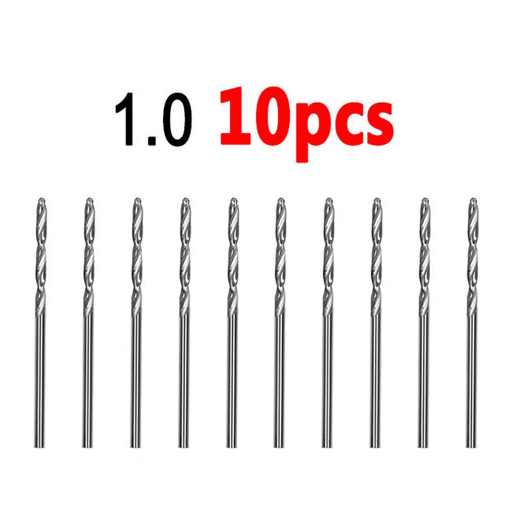 Newii 40Pcs Titanium Coated High Speed Steel Drill Bit Set Tool 1/1.5/2/2.5/3mm, Silver