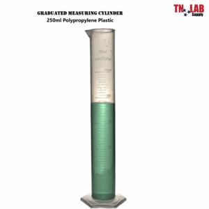 Graduated Measuring Cylinder Polypropylene Plastic (250ml, 10)