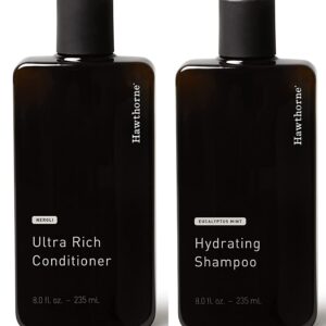 Hawthorne Hair Hydrating Shampoo and Conditioner Set | Includes Hydrating Shampoo and Ultra Rich Conditioner | Bundle Set of 2 Products