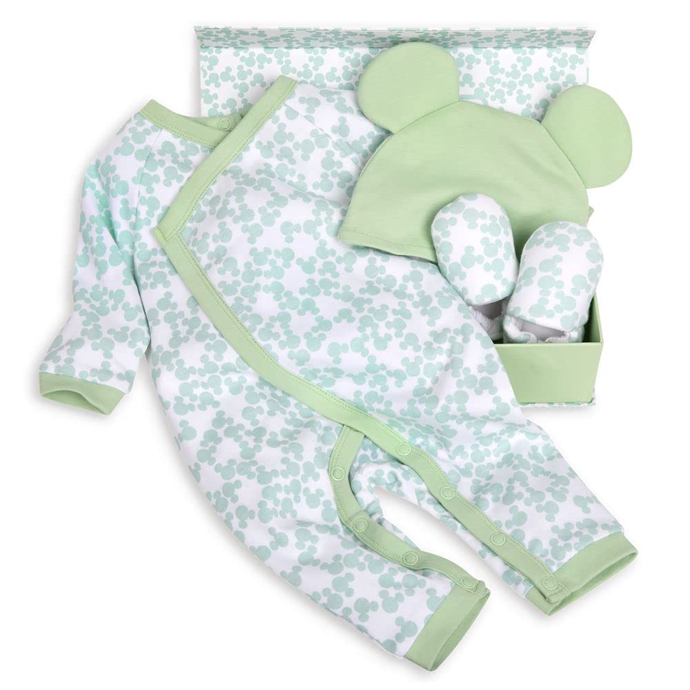 Disney Mickey Mouse Newborn Gift Set for Baby, Size 0-3 Months