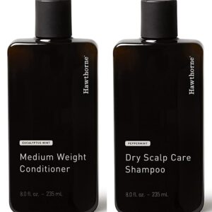 Hawthorne Dry Scalp Shampoo and Conditioner Set | Includes Dry Scalp Shampoo and Medium Weight Conditioner | Bundle Set of 2 Products