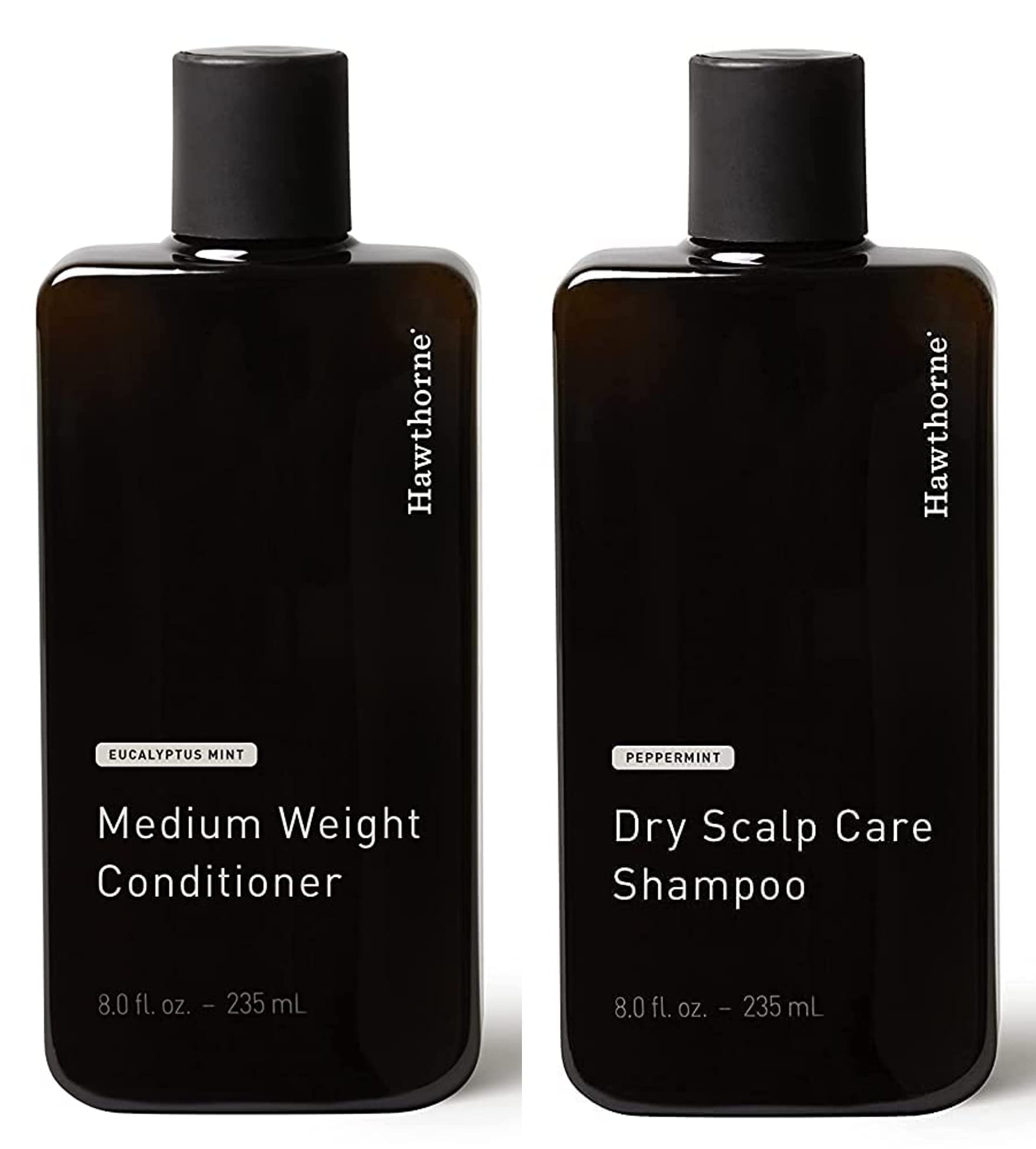 Hawthorne Dry Scalp Shampoo and Conditioner Set | Includes Dry Scalp Shampoo and Medium Weight Conditioner | Bundle Set of 2 Products