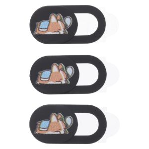 solustre 3pcs camera cover webcam privacy covers computers laptops stickers for phones computer laptop stickers for computers smart camera phone camera webcam cover slider intelligent abs