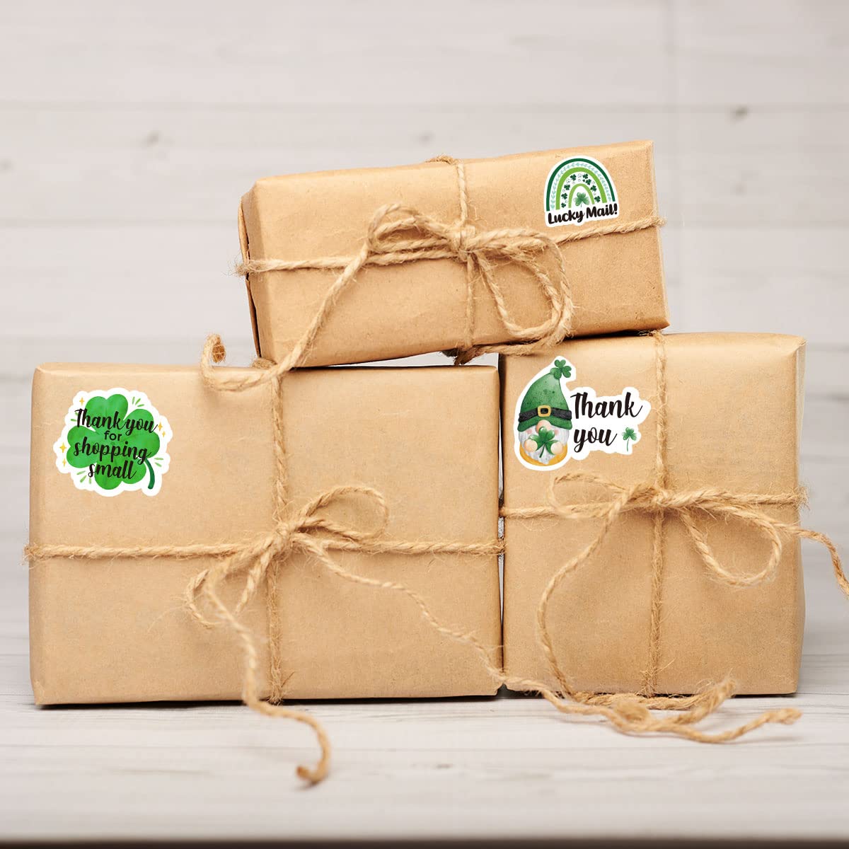 240 PCS Thank You Patrick's Day Stickers,Cute Small Business Envelopes Stickers for Business Packages/Handmade Goods/Bags,Patrick's Day Theme Small Shop Business Stickers for Envelopes Seals