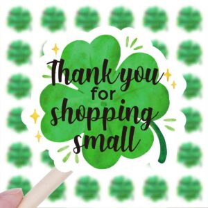 240 pcs thank you patrick's day stickers,cute small business envelopes stickers for business packages/handmade goods/bags,patrick's day theme small shop business stickers for envelopes seals