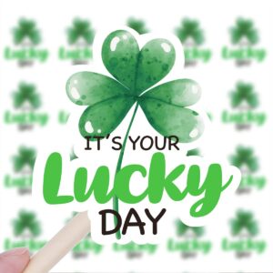 200 pcs it’s your lucky day cute patrick's day stickers,cute envelopes stickers for business packages/handmade goods/bags,patrick's day theme small shop business stickers for envelopes seals