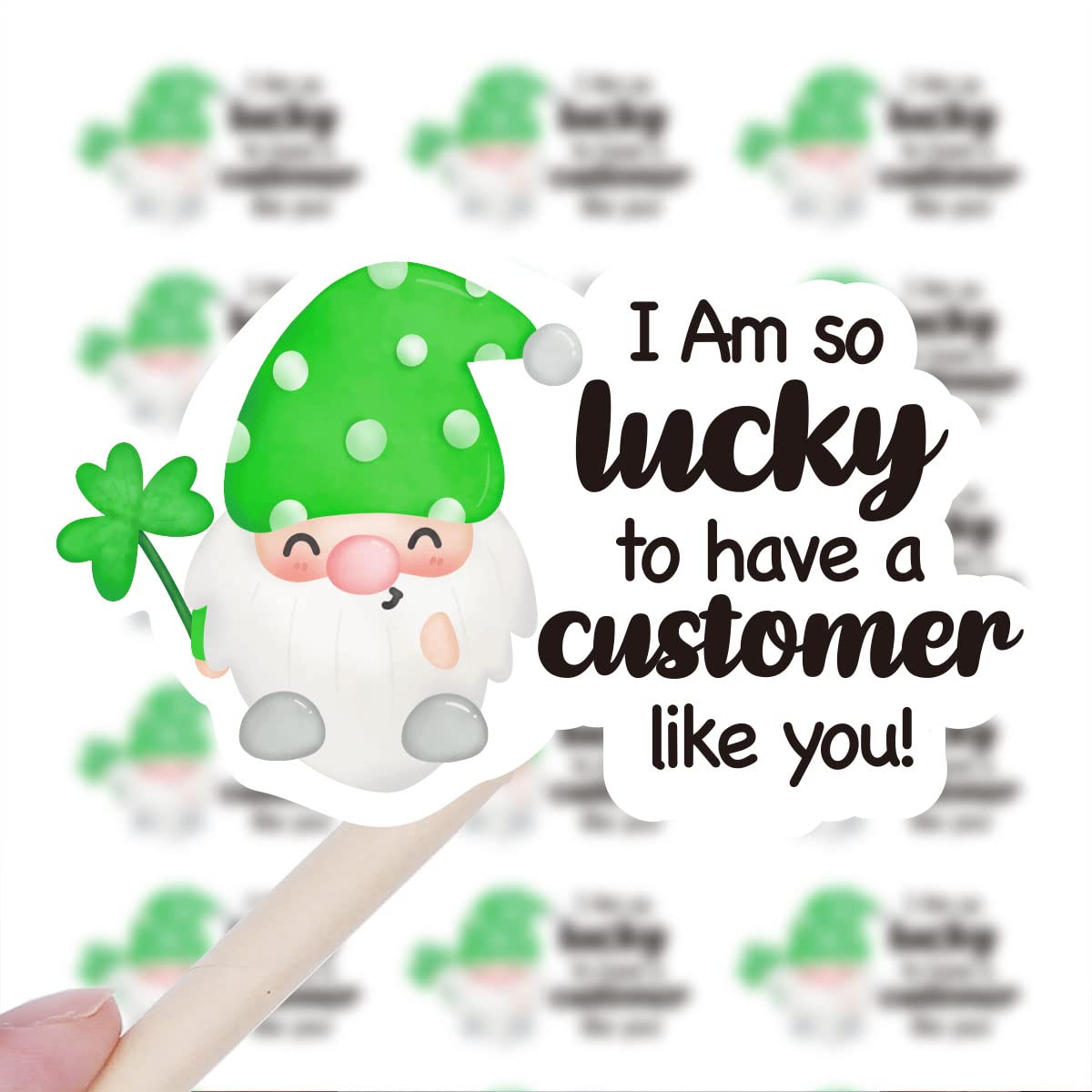 200 PCS Thank You for Shopping Patrick's Day Sticker,Cute Business Envelopes Stickers for Business Packages/Handmade Goods/Bags,Patrick's Day Theme Small Shop Business Stickers for Envelopes Seals