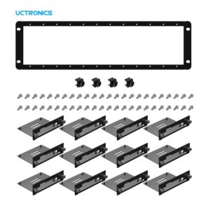 UCTRONICS Jetson Nano Rackmount, 19" 3U Rackmount Supports up to 12 Units, Front Removable with Captive Loose-Off Screws, Compatible with All Nvidia Jetson Nano A02 B01 2G Developer Kit