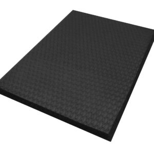 Hudson Exchange (3'x5') MaxCush Anti-Fatigue Comfort Industrial Ergonomic Mat Black