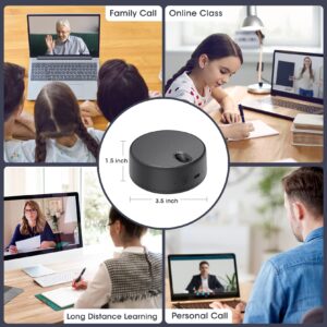 KIXAR USB Computer Speaker with Microphone, Laptop Speaker with Mic, Hand Free Enhanced Voice Pick up, Compatible with Zoom for Personal Call and Home Office Meeting