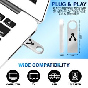 USB 3.0 Flash Drive 64GB Thumb Metal, Silver