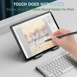 Tablet Stand for Desk, Tablet Holder for iPad Stand Foldable & Adjustable Six Level, Non-slip Stable Ultrathin 3mm Aluminium Tablet Stand Holder for iPad 7 to 12.9/Surfaces/Kindle/Drawing Tablets