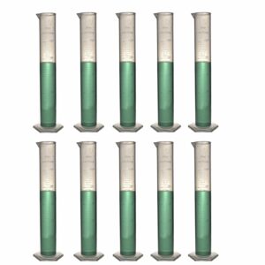 graduated measuring cylinder polypropylene plastic (250ml, 10)