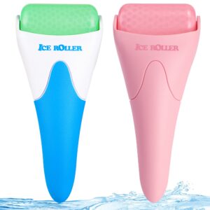 afounda ice rollers for face and eye, 2 packs skincare tools, facial rollers for face wrinkles fine lines puffiness stick massager self care gifts for men women