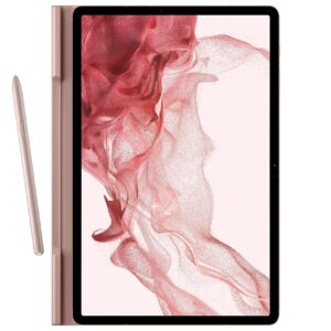 SAMSUNG Galaxy Tab S8 Book Cover, Protective Tablet Case w/ 2 Viewing Angles, Magnetic Design, S Pen Holder, Slim, Lightweight, US Version, Pink