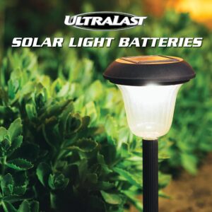 ULTRALAST ULN423AAASL - 2/3 AAA (Two Thirds Triple A Battery) Solar Batteries for Outdoor Solar Lights - NICAD 1.2 Volt, 150mAh, Rechargeable Battery Pack for Garden Lighting - Recharges Up to 1000x