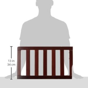 Dream On Me Universal Convertible Crib Toddler Guard Rail in Espresso, Converts Cribs to Toddler Beds, Safety Guard Rail for Toddlers, Made of Solid Wood